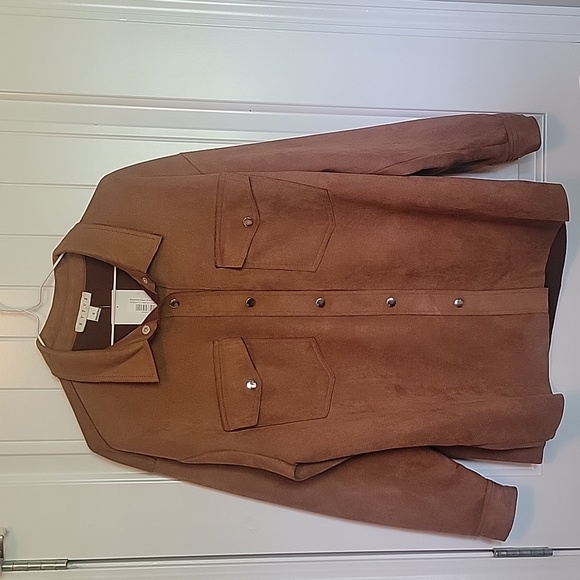 HYFVE | Jackets & Coats | Oversized Faux Suede Shacket Bnwt Small ...